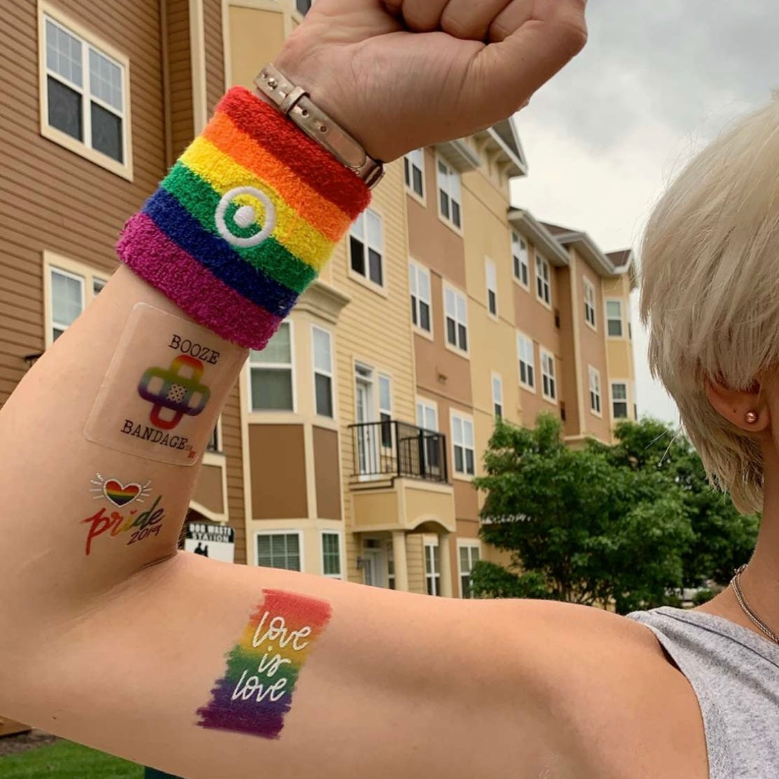 B1 Hangover Prevention Patch 25-Pack Rainbow Booze Bandage